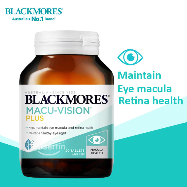 Blackmores Macu Vision Plus Eye Care Vitamin 120 Tablets บำรุงสายตา ...