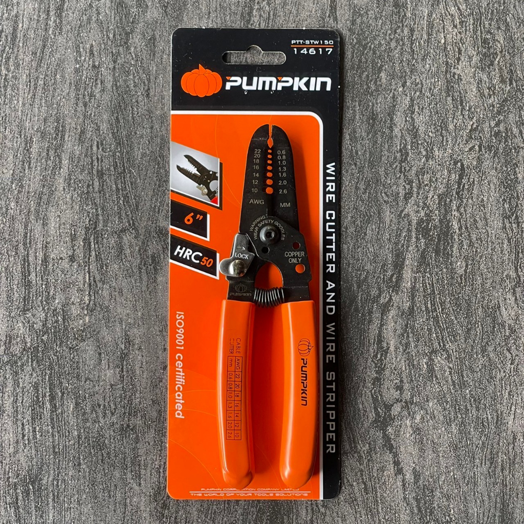 Pumpkin คีมปอกสายไฟ 6 นิ้ว PTT-STW150 #14617 | Shopee Thailand