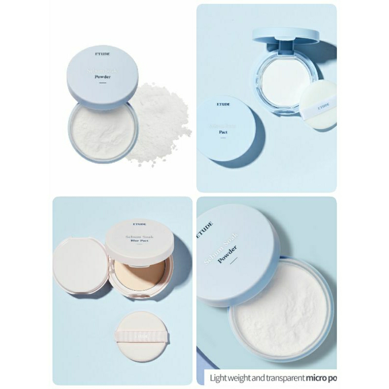 Etude Sebum Soak Powder/Pact(exp.2025) | Shopee Thailand
