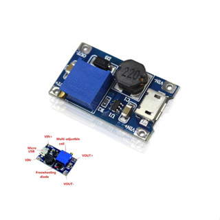 MT3608 DC Step up โมดูลแปลงแรงดันต่ำเป็นแรงดันสูง Converter Booster ...