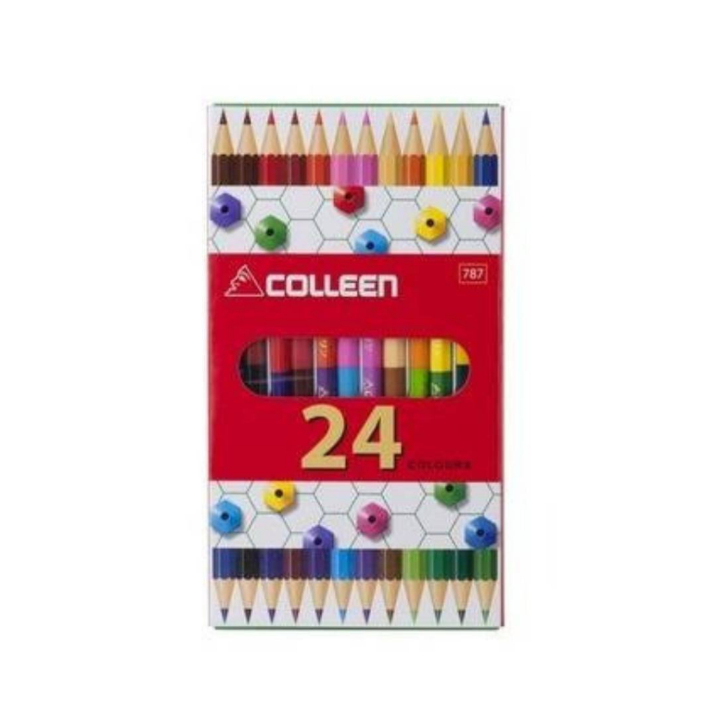 สีไม้คอลลีน Colleen Colored Pencils รุ่น # 787 สองหัวแท่งเหลี่ยม 12/24 ...