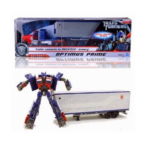[RARE+] TRANSFORMERS 3 DARK OF THE MOON MECHTECH ARMORY DX OPTIMUS PRIME with TRAILER สินค้า ...