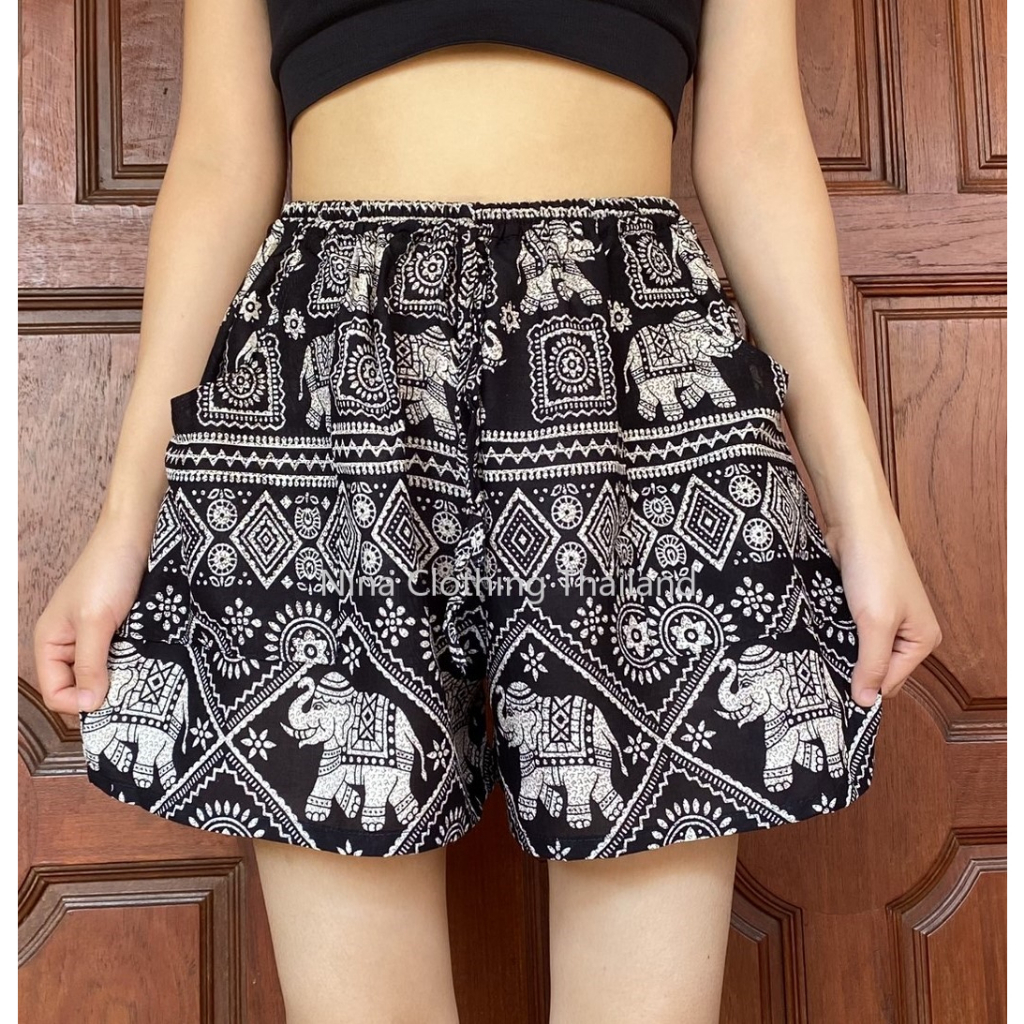 Elephant pants Thai pants Shorts Short Pant Elephant pant Elephant ...