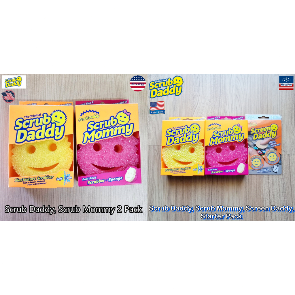 Scrub Daddy® Scrub Daddy, Scrub Mommy, Screen Daddy ชุดทำความสะอาดอเนก ...