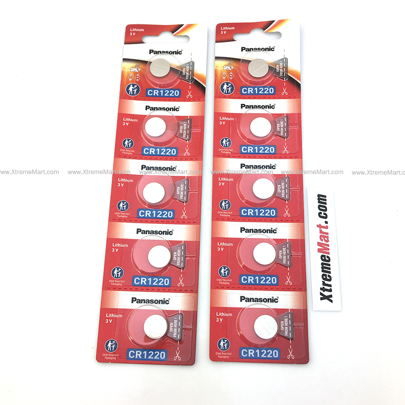 ถ่านกระดุม Panasonic CR1220 1220 3V Lithium Battery (ก้อนละ) | Shopee Thailand