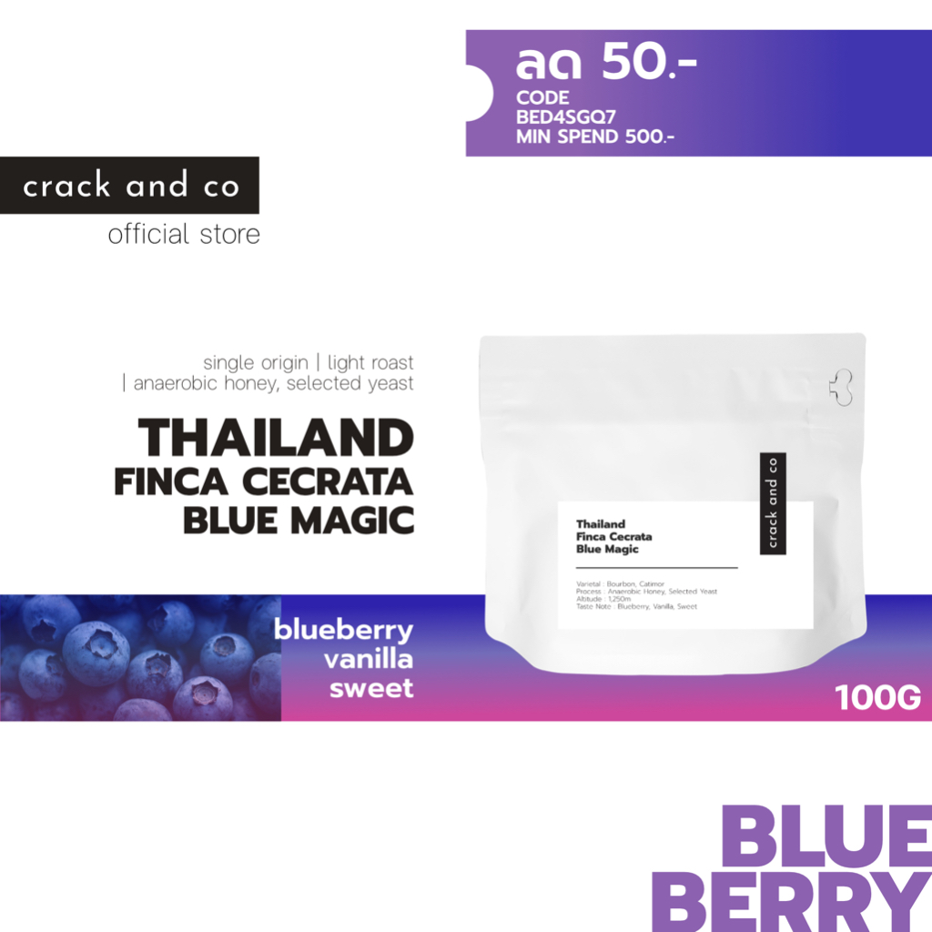 Single Origin Thailand Finca Cecrata Blue Magic เมล็ดกาแฟคั่ว | Shopee ...