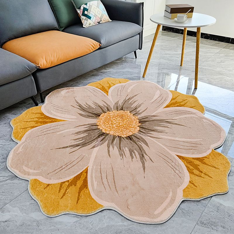 Flower floor mat พรมสไตล์มินิมอล ลายดอกไม้ แบบB 80x80cm | Shopee Thailand