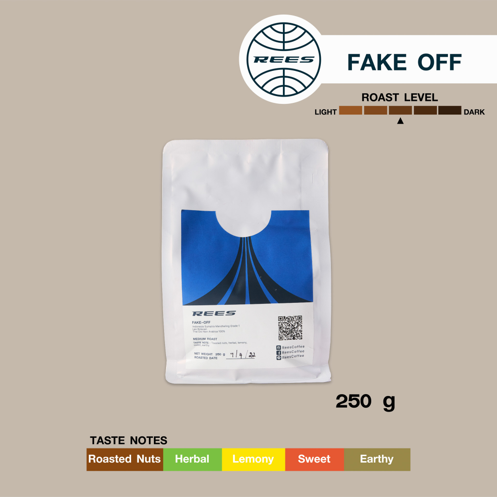 Rees Coffee - Fake Off Blend (เมล็ดกาแฟเฟคออฟ) - 250g | Shopee Thailand