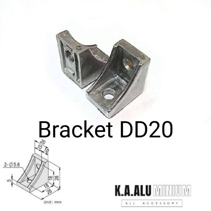 Hard Bracket 20-40 mm ฉากยึด อลูมิเนียมโปรไฟล์ @K.A.ALU | Shopee Thailand