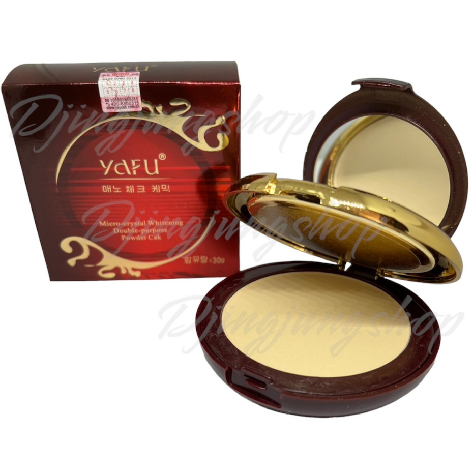 ตลับแดง แป้งขั้นเทพ แป้ง2ชั้น เบอร์2 YAFU Micro-crystal Whitening ...
