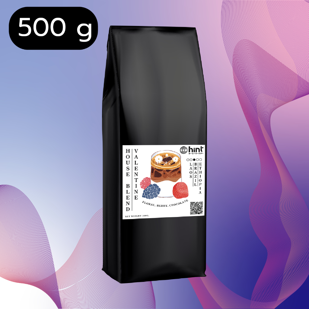 เมล็ดกาแฟคั่ว Hint Houseblend Valentine คั่วกลาง (Medium Roasted) Hint ...