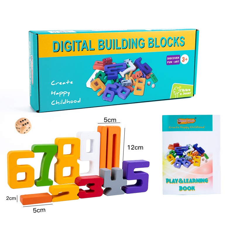 Number Blocks – Digital Jenga ของเล่นคณิตศาสตร์ ของเล่นแนวมอนเตสซอรี่ ...
