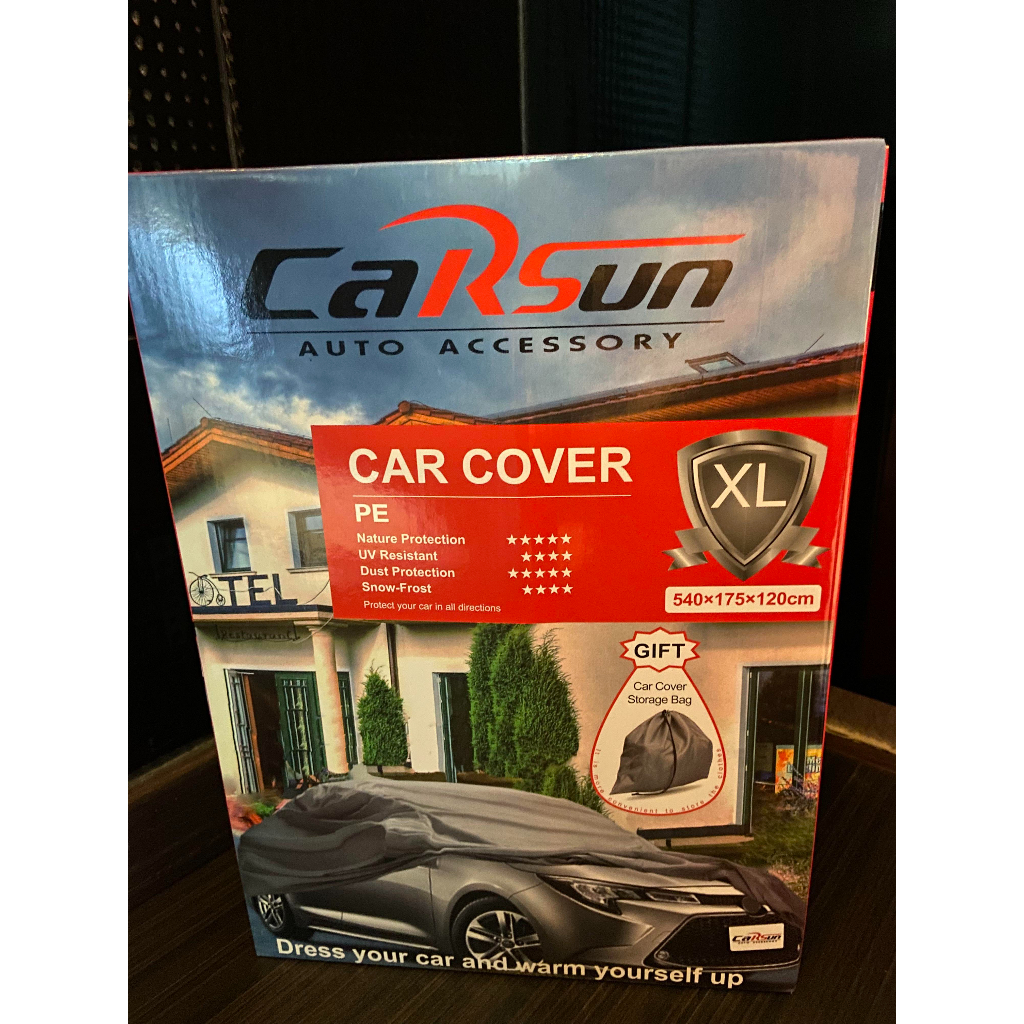 ผ้าคลุมรถ ผ้าครอบรถ กันแดด กันฝน Carsun Car Cover Waterproof M,L,XL | Shopee Thailand