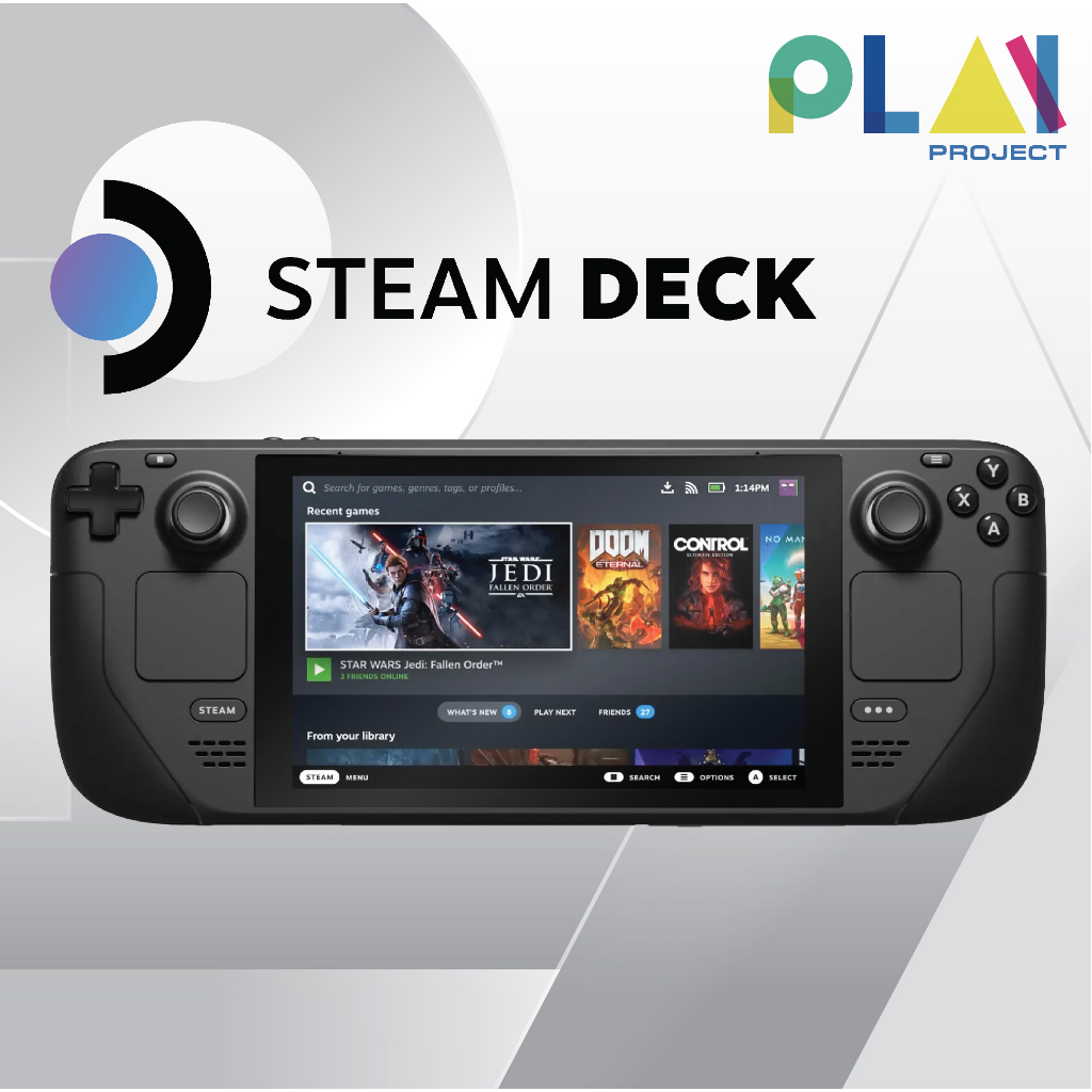 เครื่องเล่นเกม Steam Deck [เกม Steam] [Valve] [มือ1] [เครื่องเกมพกพา ...