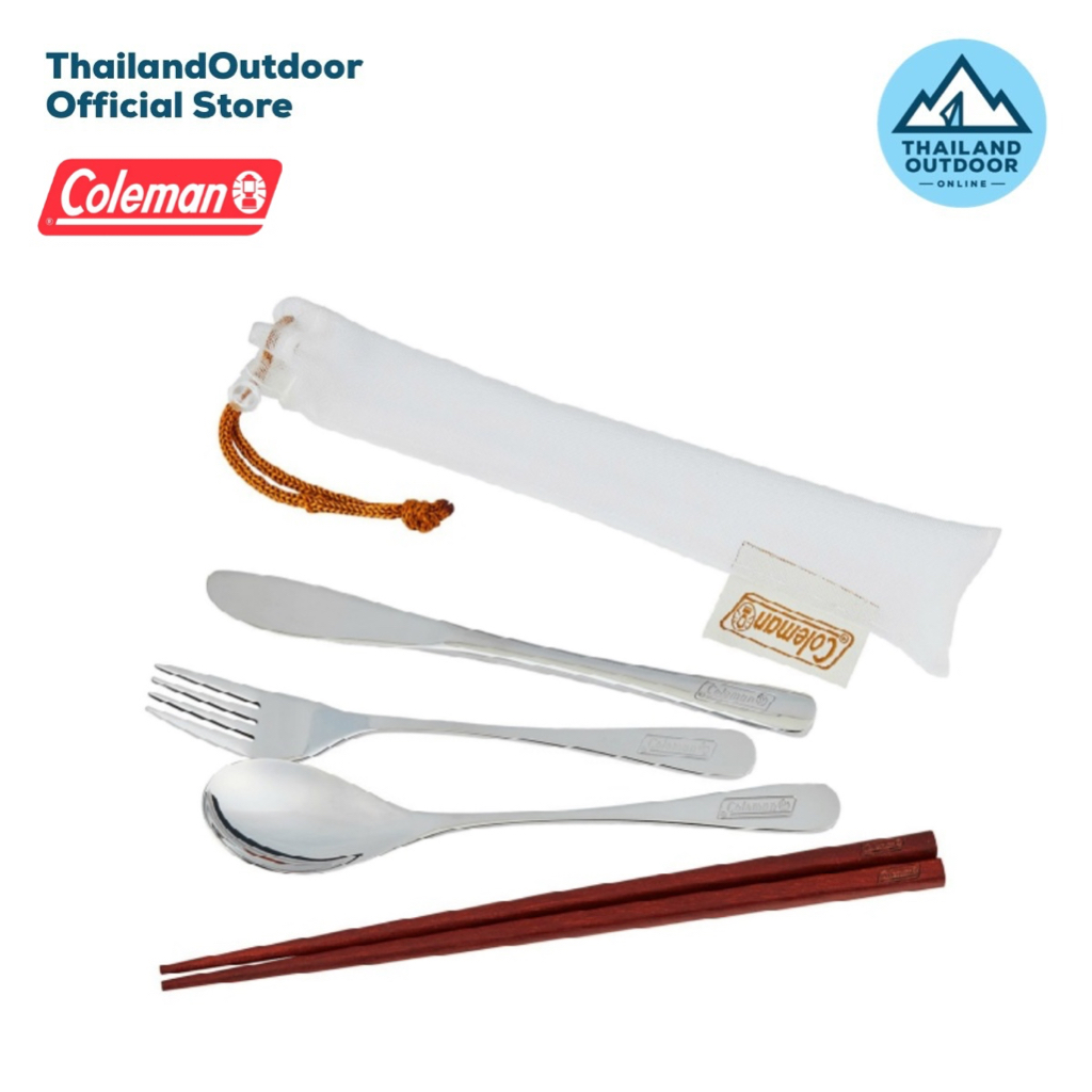 Coleman JP Stainless Cutlery Set Personal 38933 | Shopee Thailand