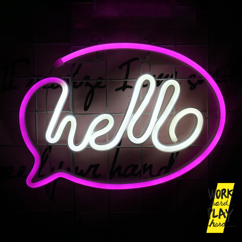 WHPH Shop ไฟตกแต่งห้อง Beer Hello ไฟตกแต่งร้าน ป้ายไฟหน้าร้าน คุณภาพงาน ...