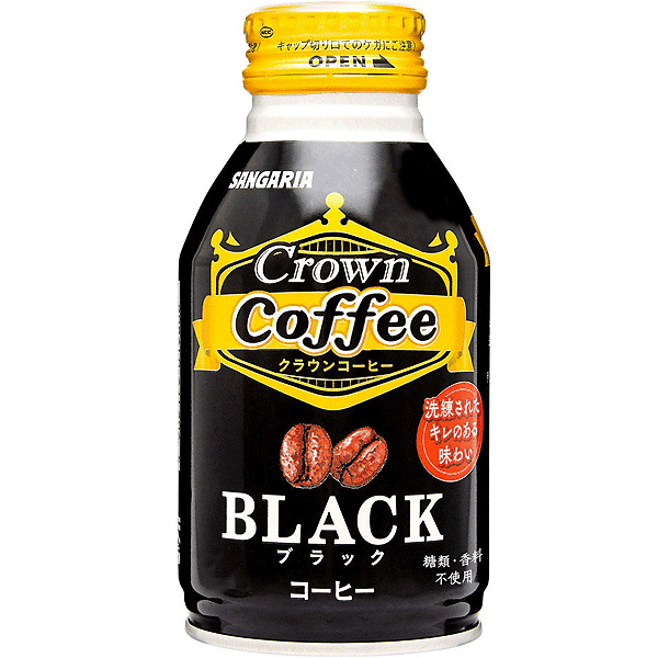 SANGARIA Crown Coffee กาแฟดำ /กาแฟนม พร้อมดื่ม นำเข้าจากญี่ปุ่น ขนาด ...