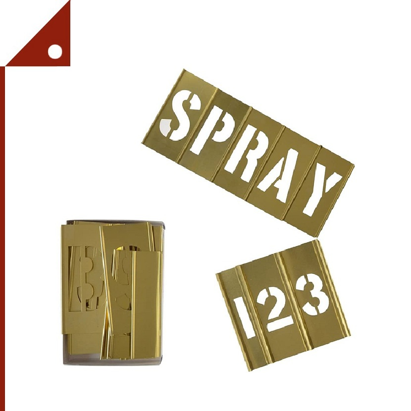 Deezio : DZO3-46* บล็อกตัวอักษร Brass Letter Stencils and Number ...