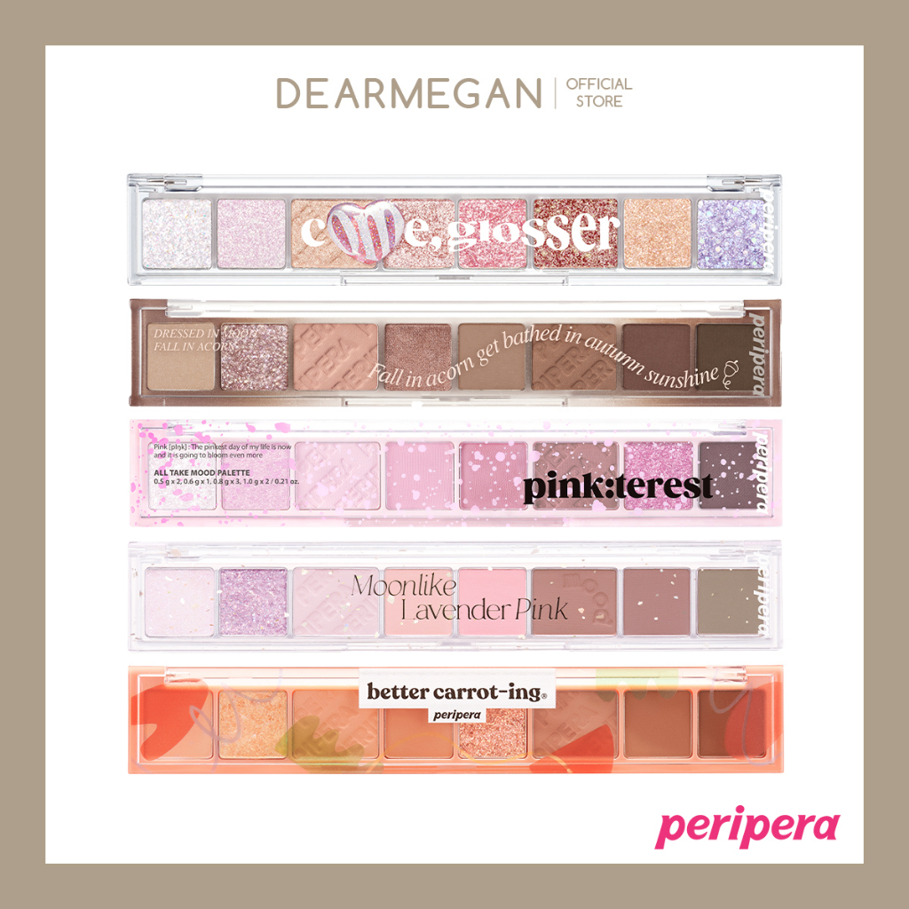 PERIPERA อายแชโดว์แบบยาว รุ่น ALL TAKE MOOD PALETTE | Shopee Thailand