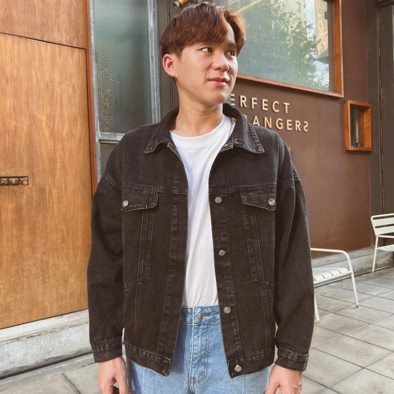 First Denim Jacket เสื้อแจ็คเก็ตยีนส์ (SB0659) | Shopee Thailand