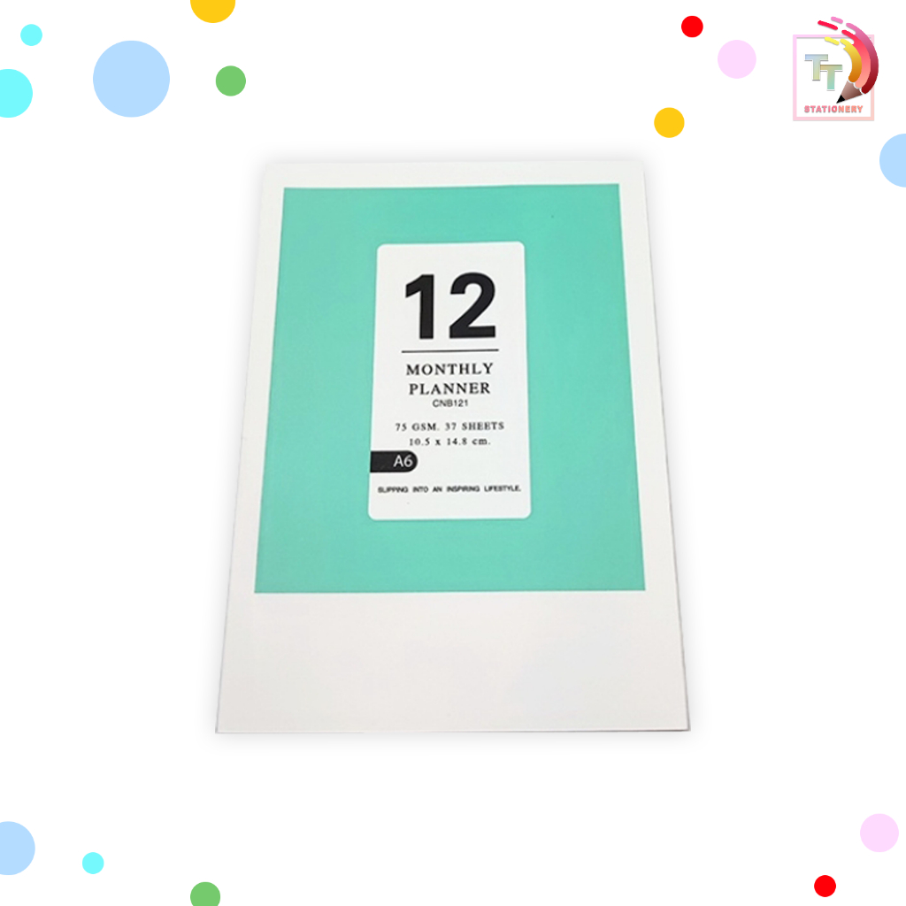 E-file Monthly Planner สมุด สมุดแพลนเนอร์ ขนาด A6 รุ่น CNB-121 [ 1 เล่ม ...