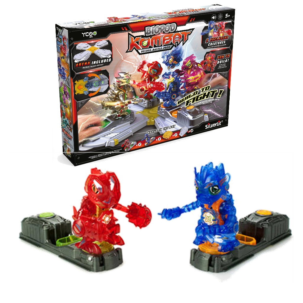Silverlit BIOPOD KOMBAT DELUXE BATTLE PACK ของเล่นหุ่นยนต์ชกมวย รหัส ...