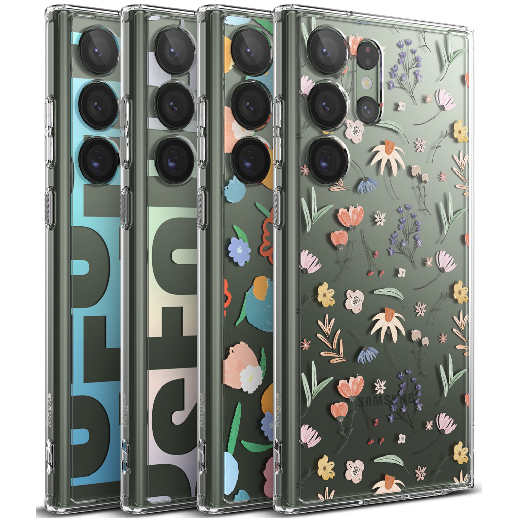 Ringke Fusion Design สำหรับ Galaxy S23 Ultra Clear Natural Form เคสฝา ...