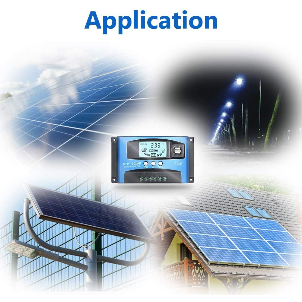 PowMr MPPT Solar Charge Controller 30A Solar Power Regulator 12V 24V ...
