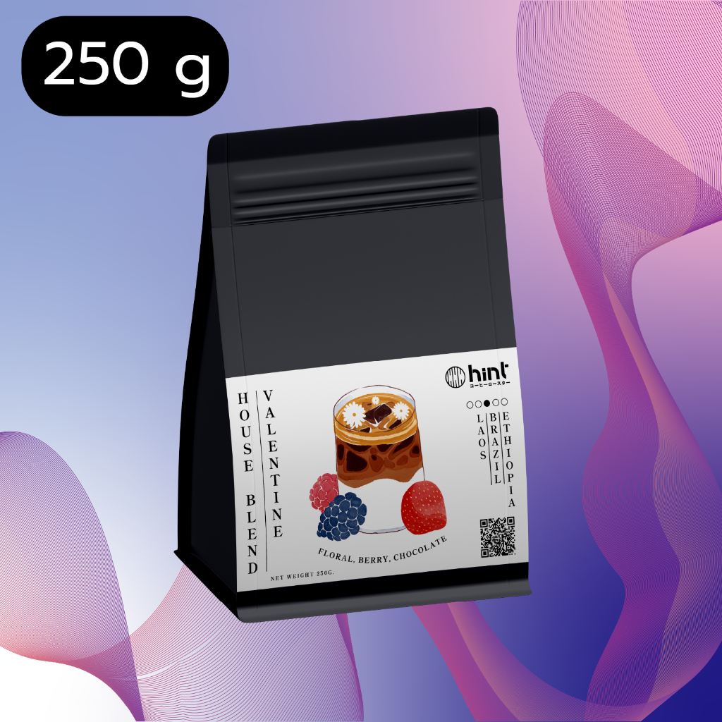 เมล็ดกาแฟคั่ว Hint Houseblend Valentine คั่วกลาง (Medium Roasted) Hint ...