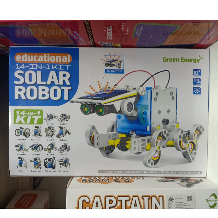 👑พร้อมส่งจากไทย👑 DIY STEM Educational Solar Robot 14 in 1 หุ่นยนต์ ...