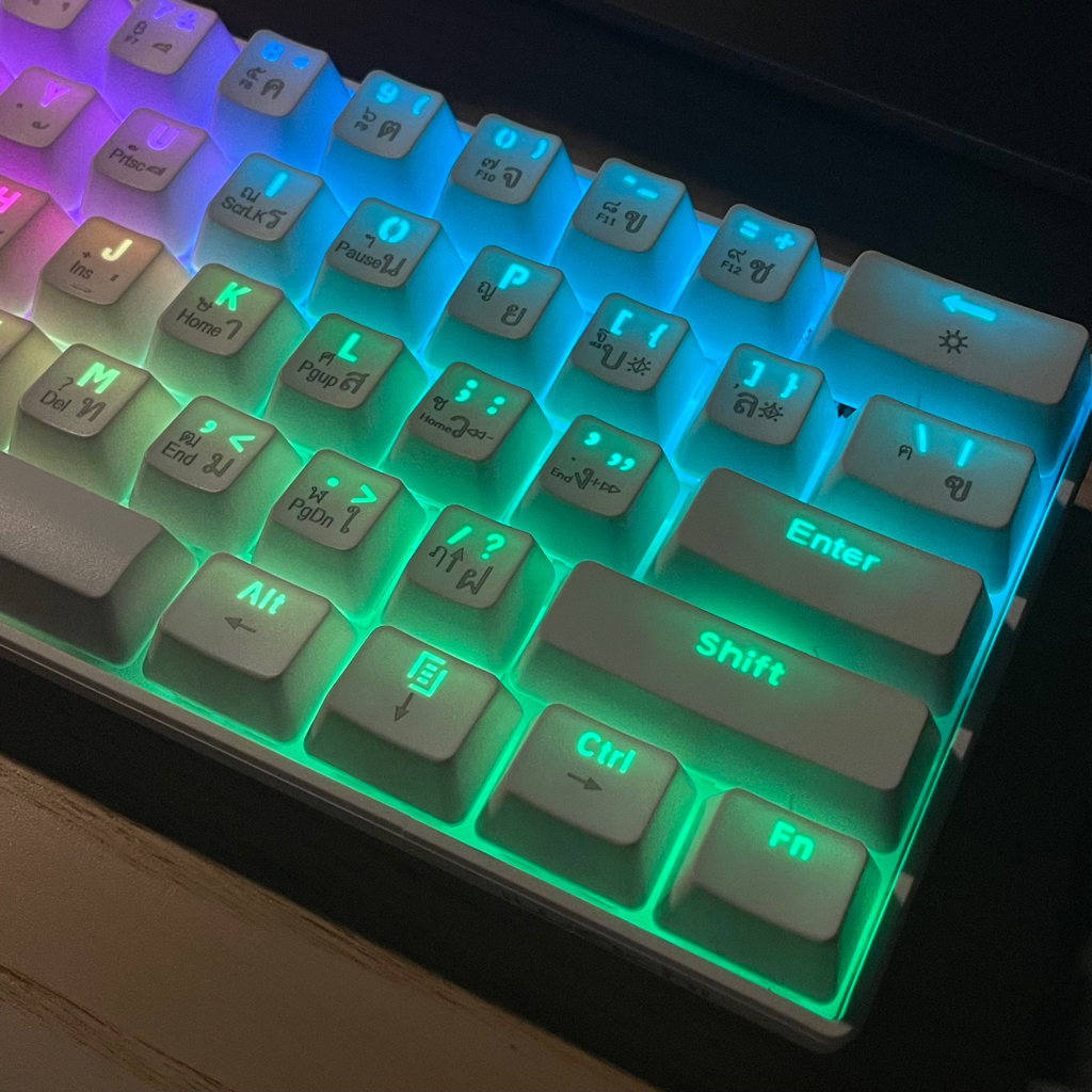 iwachi IK-3 RGB Mini Mechanical Keyboard 61 ปุ่ม (Blue-switch) | Shopee ...