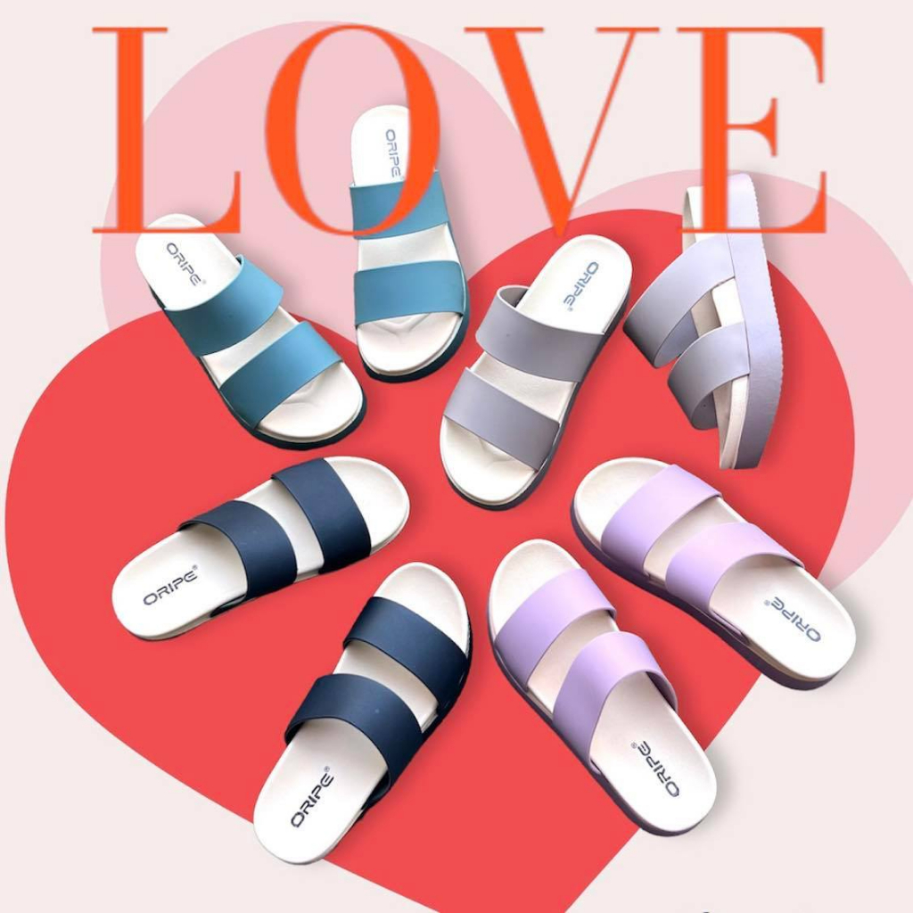 รองเท้าส้นตึกสูง 1.5" พื้นทูโทนสวม2ตอนหน้ายางโอลีฟ ไซส์36-41 (H220) | Shopee Thailand