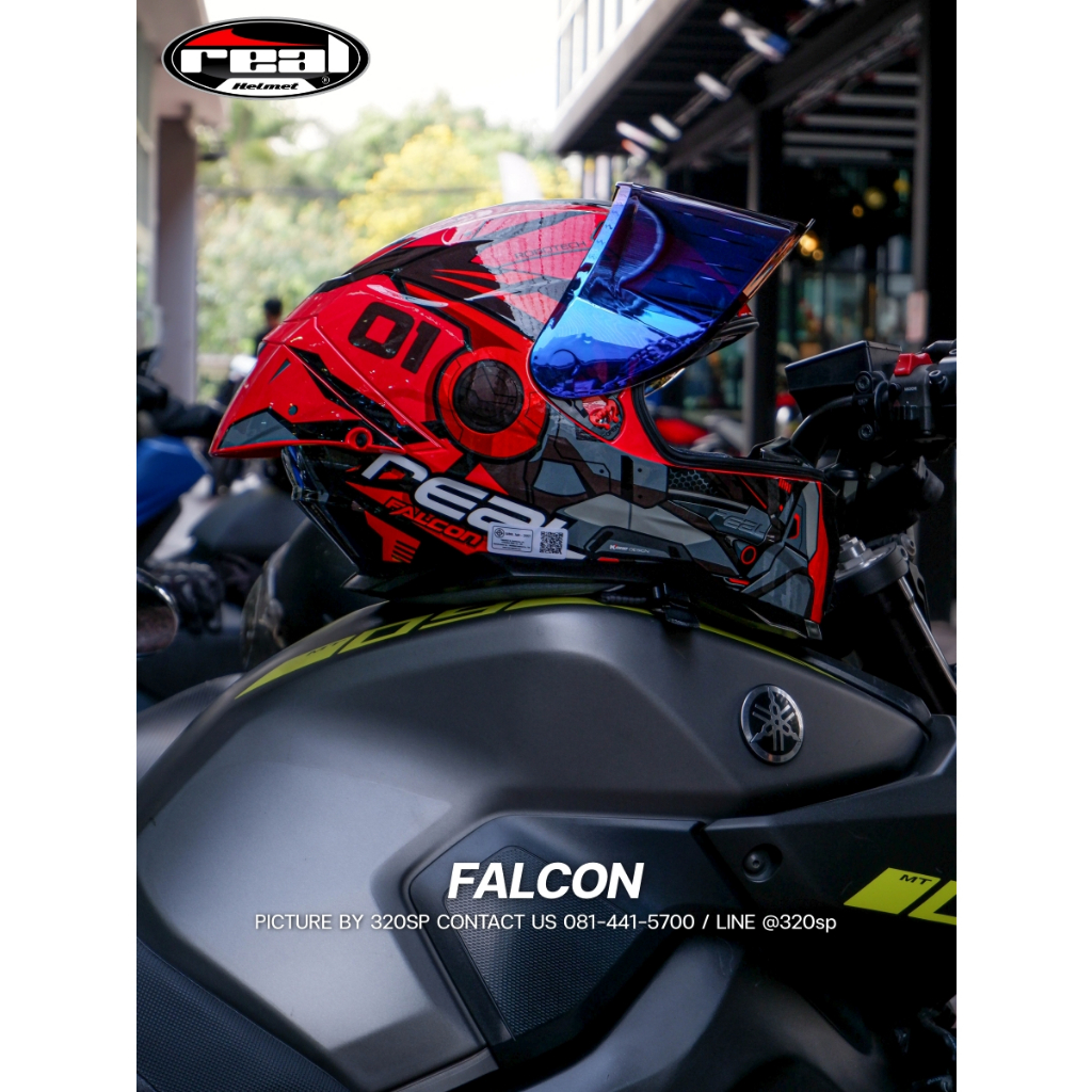 หมวกกันน็อค REAL FALCON FIRE STORM / VICTORY / ICON ส่งไว!! | Shopee ...