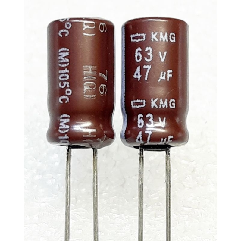 NCC Nippon Chemi-con KMG 47uf 63v 105° capacitor ตัวเก็บประจุ ...