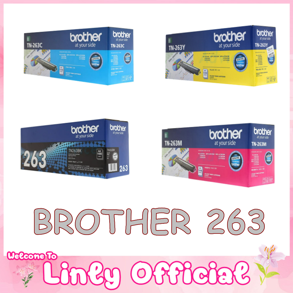 Brother TN 263 BK C M Y ตลับหมึกโทนเนอร์ ของแท้ | Shopee Thailand