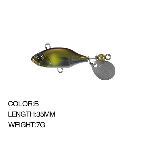 เหยื่อปลอม กระดี่ VIB 3.5cm/7g หางใบสปิน SINKING VIB งานช่อน กระพง กระสูบ | Shopee Thailand