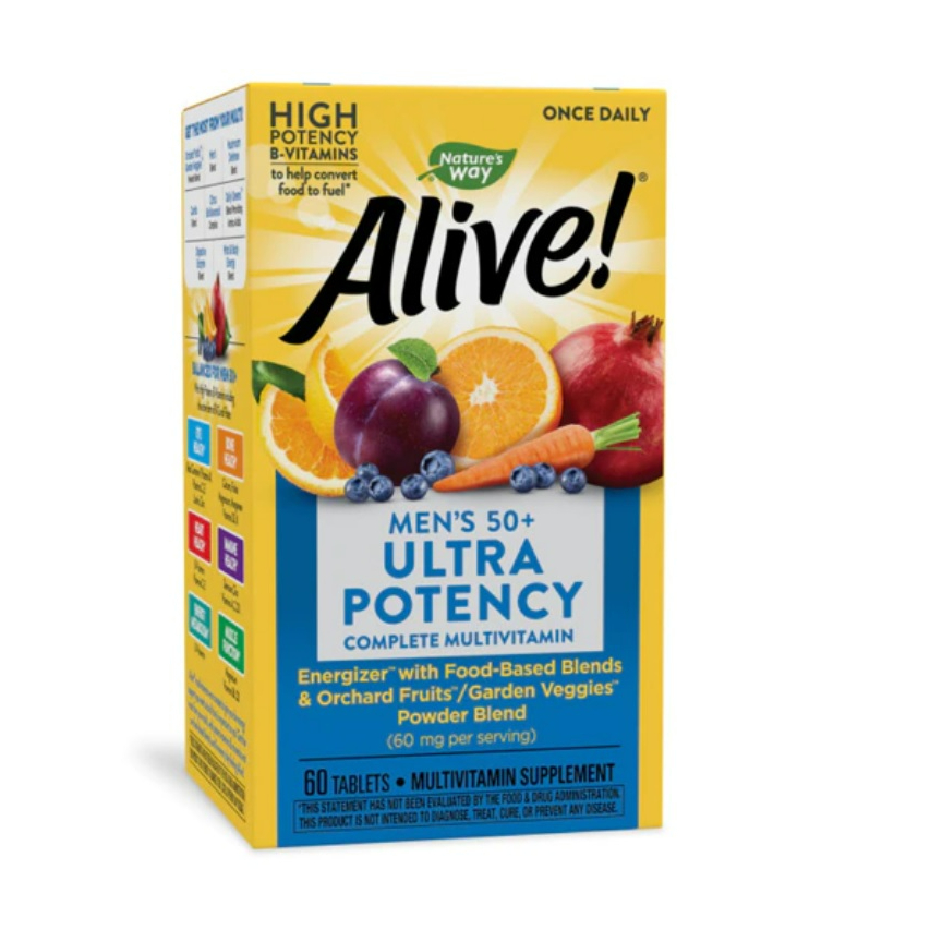 Nature's Way Alive! Men's 50+ Ultra Potency Complete Multivitamin 60 ...