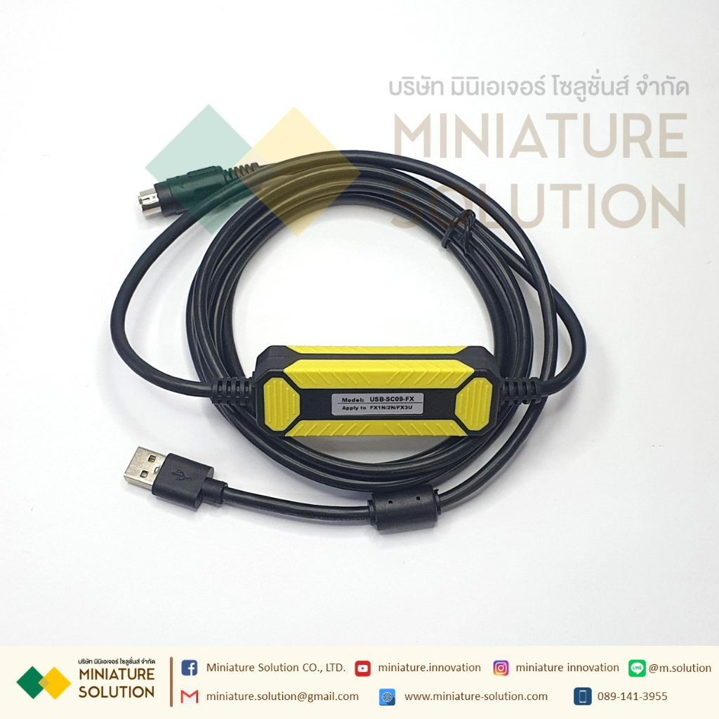 สายดาวโหลด PLC Mitsu FX Mitsubishi FX/1N/1S/2N/3U3S/A1CPU/A2CPU series PLC programming cable ...