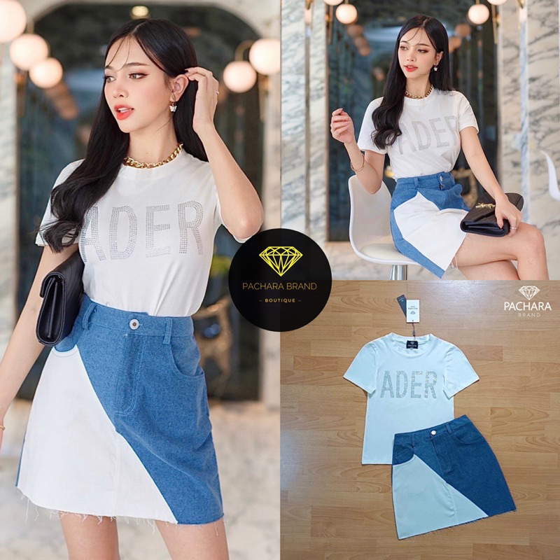 Code: 00595SA ชุดเซทใส่ไปเที่ยว ชุดเดินเล่น งานป้าย Pachara | Shopee Thailand