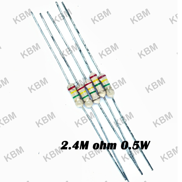 Resistor ตัวต้านทาน 2M ohm 0.125W 0.25W 0.5W 1W 2.2M ohm 0.25W 0.5W 1W ...