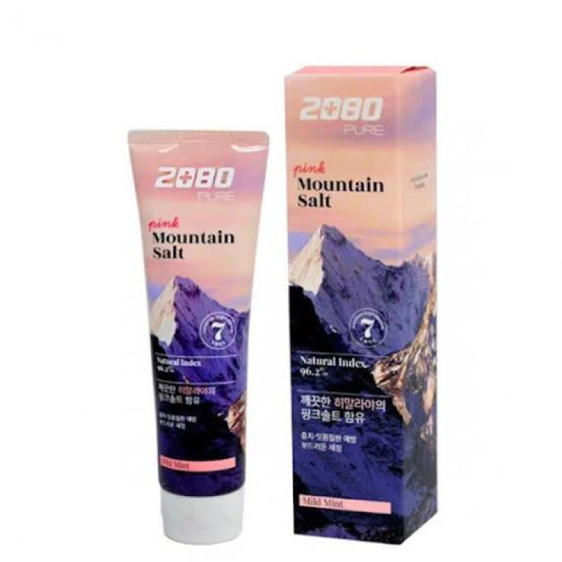 2080 Pure Mountain Salt Toothpaste 120 g. ยาสีฟันเกลือหิมาลายันสีชมพู สูตร Mild Mint Fresh ...