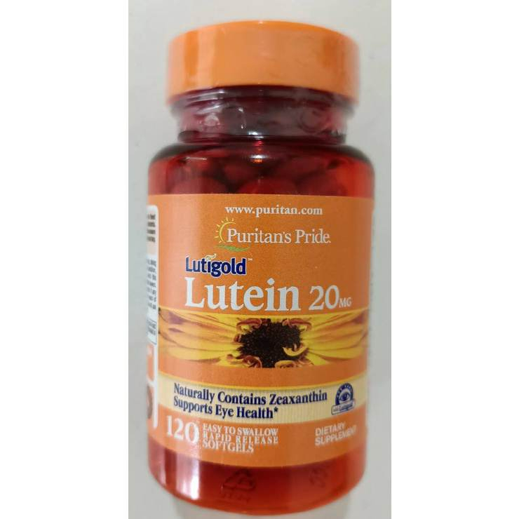 Puritan Lutigold Lutein 20 mg with Zeaxanthin 120 softgels ถนอมดวงตา ...