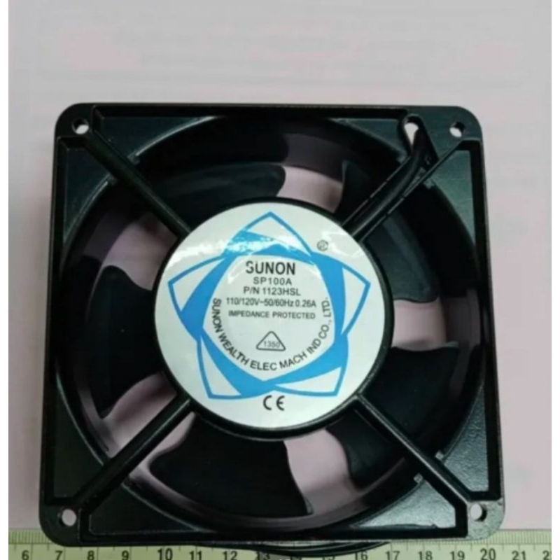 พัดลมระบายอากาศ(4นิ้วครึ่ง)SUNUN-SP 100A-110Vac 50/60Hz 0.26A ขนาด ...