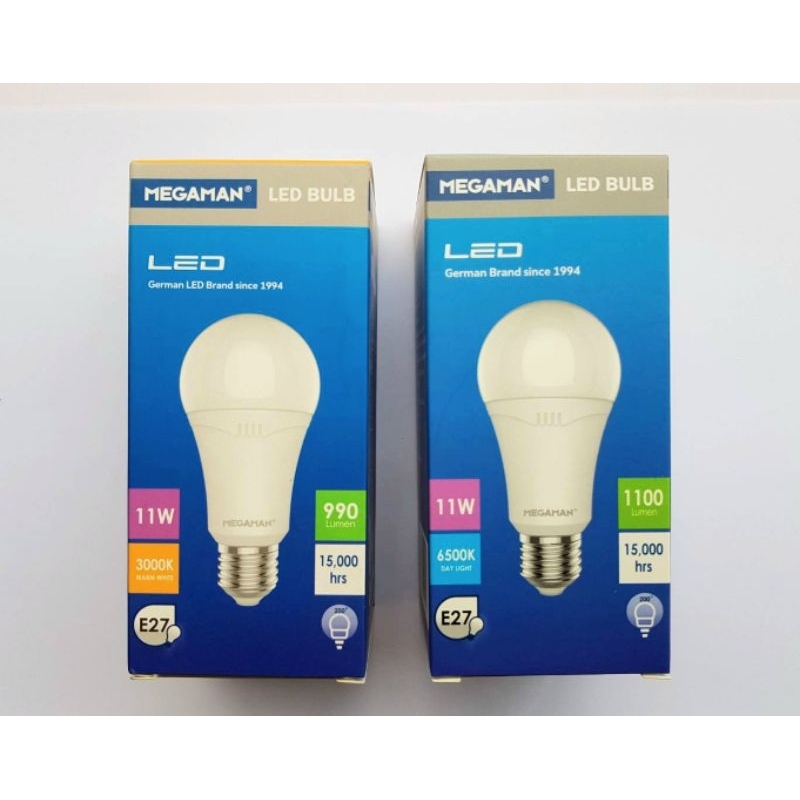 Megaman หลอดไฟ LED Bulb 12W ขั้ว E27 แสงขาว แสงวอร์ม | Shopee Thailand