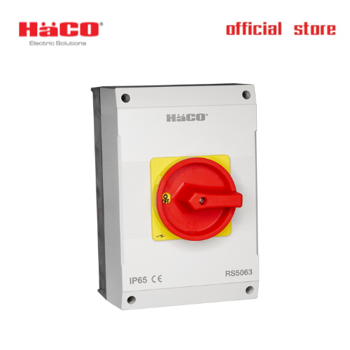 HACO สวิตช์ควบคุม เปิด-ปิด หมุนด้วยมือ On-Off Selector Switch IP65 5P ...