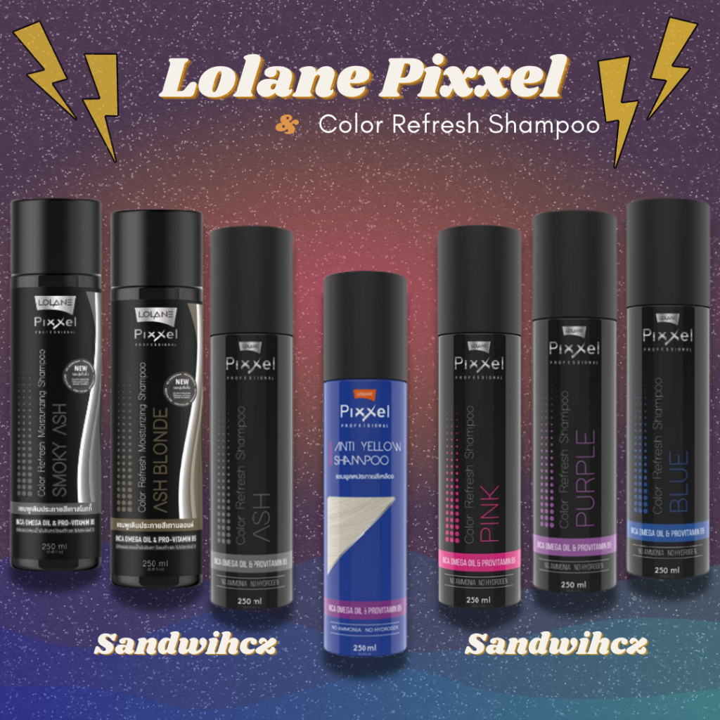 Lolane Pixxel Color Refresh Shampoo แชมพูเพิ่มประกายสี โลแลนพิกเซล ...