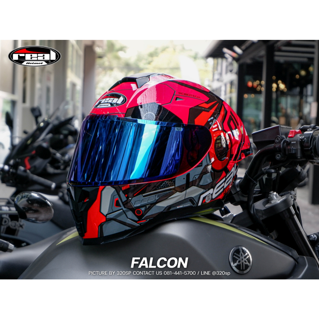 หมวกกันน็อค REAL FALCON FIRE STORM / VICTORY / ICON / Buriram ส่งไว ...