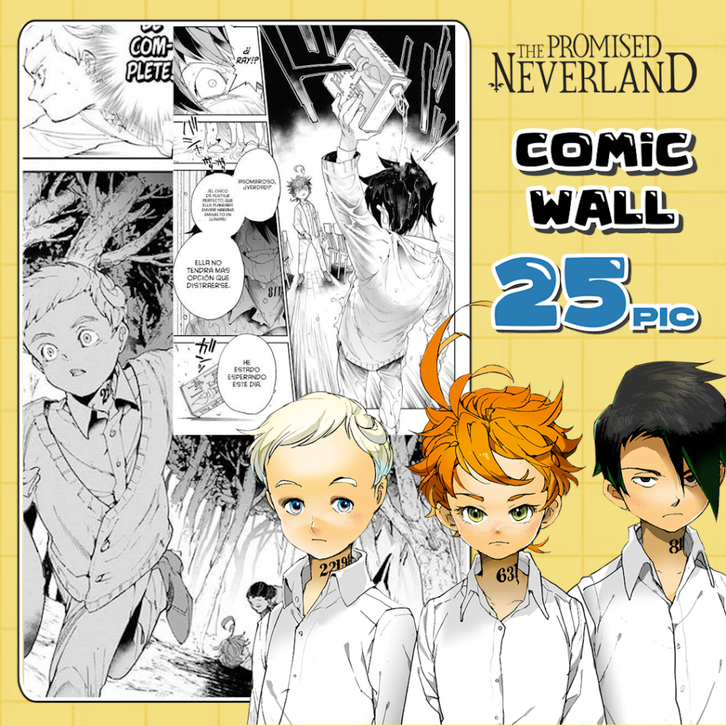 Comic wall The Promised Neverland พันธสัญญาเนเวอร์แลนด์ กระดาษ A4,A5 ป ...
