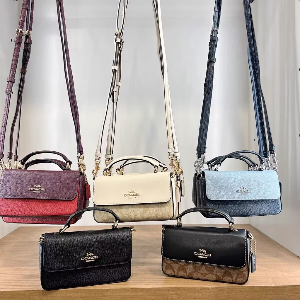 💚แท้💯 พร้อมส่ง💚Coach CC340 CC882 CC339 MINI JOSIE TOP HANDLE CROSSBODY ...