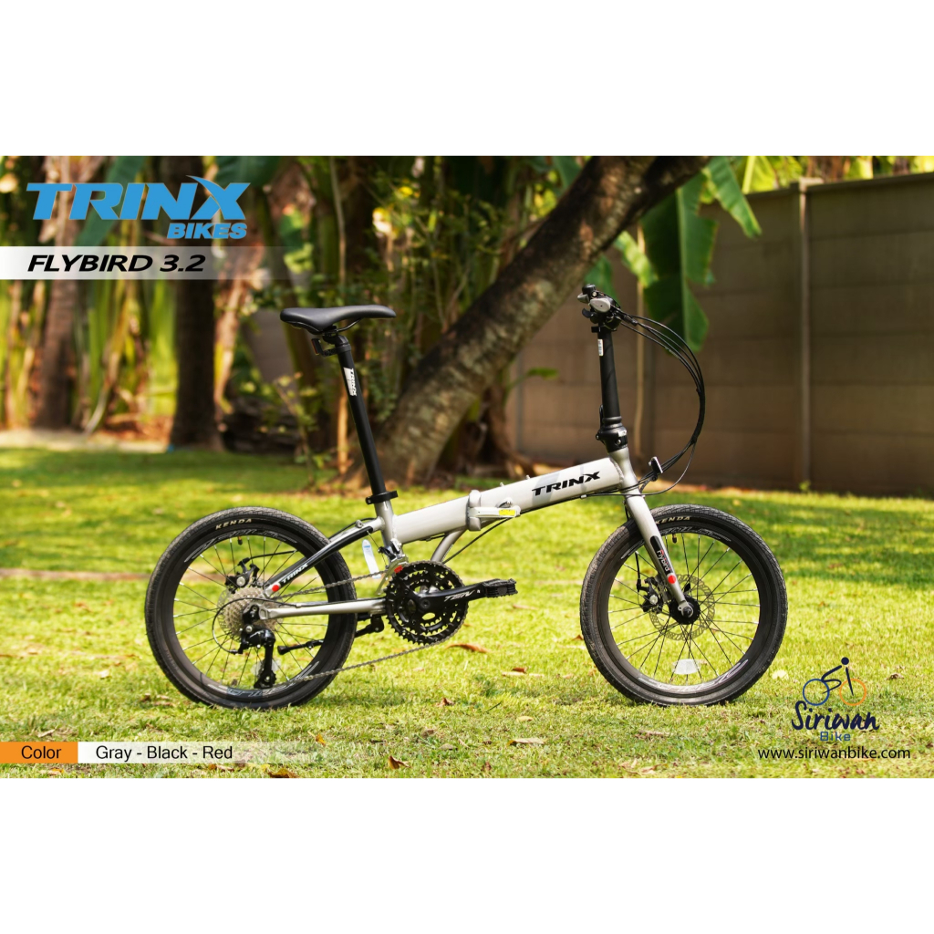 TRINX FLYBIRD 3.2 *ผ่อนได้ คอยน์คืน* จักรยานพับได้เฟรมอลูฯ ล้อ 20(406) นิ้ว เกียร์ SHIMANO SORA ...